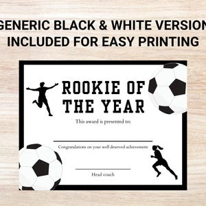Women's Soccer Awards: Editable Team Certificates (40 Included) - Etsy