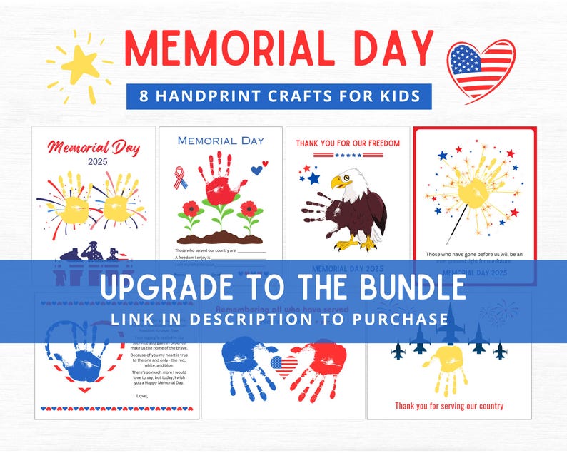 Memorial Day Craft | Memorial Day Handprint Craft | Memorial Day for ...