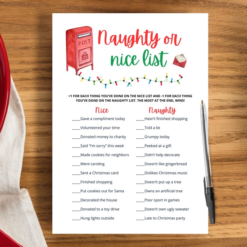 Naughty Nice - Etsy