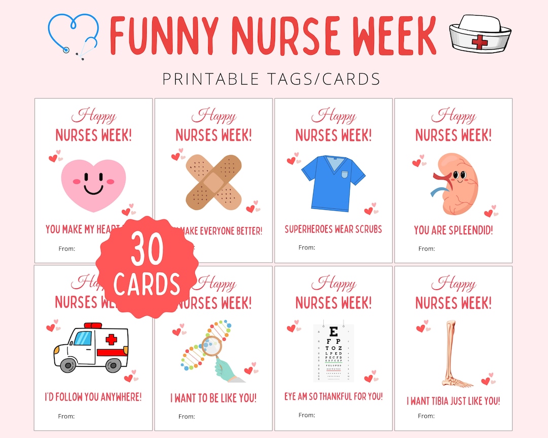 Nurse Appreciation Cards | Nurses Week Gifts | Nurses Week Tags | Nurse ...