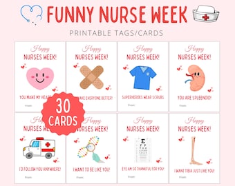 Nurse Appreciation Cards | Nurses Week Gifts | Nurses Week Tags | Nurse ...