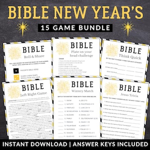 New Years Bible Games | New Years Christian Games | New Years Party ...