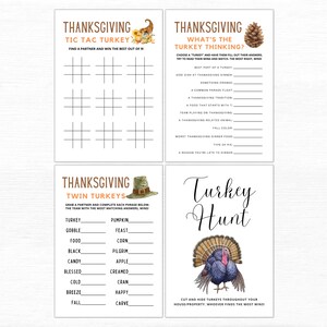 Thanksgiving Games Thanksgiving Party Games Thanksgiving Games for ...