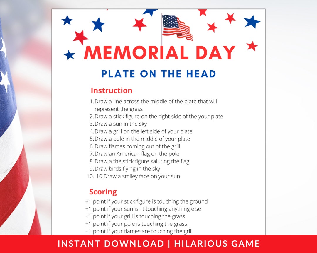 Funny Memorial Day Game | Memorial Day Games | Patriotic Game ...