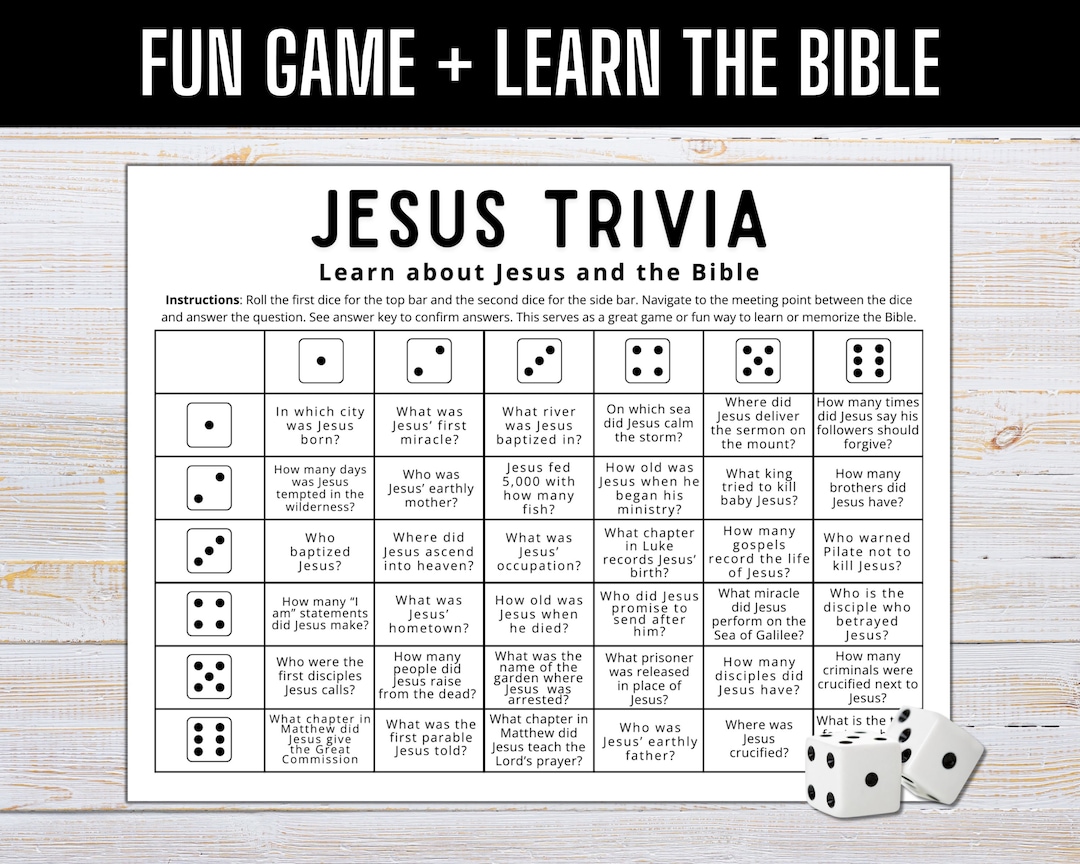 Christian Icebreaker | Bible Trivia | Bible Lessons | Bible Games ...