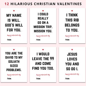 Funny Christian Valentine Cards: Bible Pun Valentines (digital Download ...
