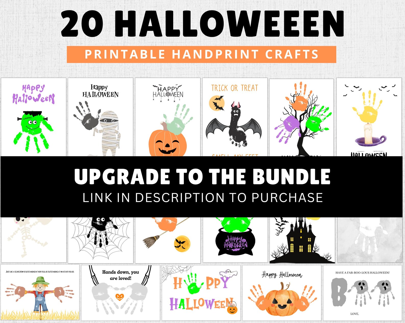 Halloween Handprint Art | Halloween Craft | Little Boo Craft ...