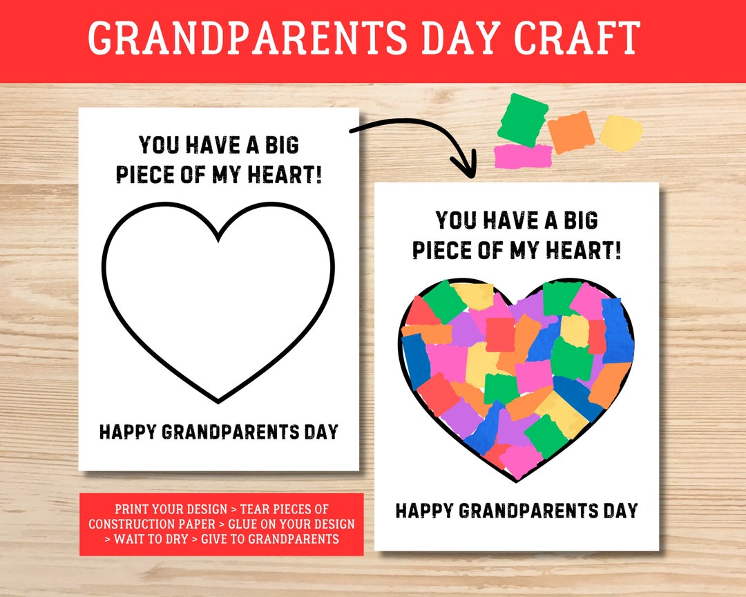 Grandparents Day Craft | Grandparents Day Activities | Paper Craft ...