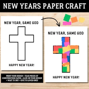New Years Bible Craft | New Years Bible Lesson | New Years Paper Craft ...