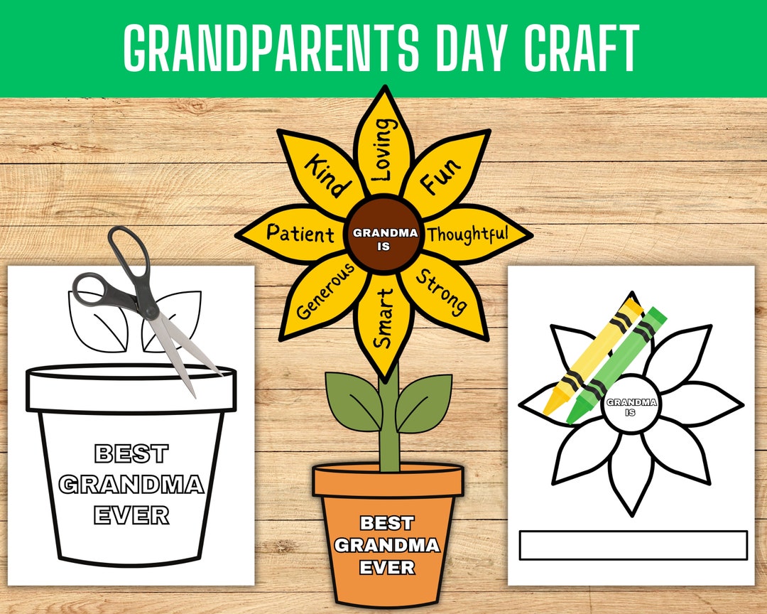 Grandparents Day Craft | Craft for Grandma | Grandma Gift From ...