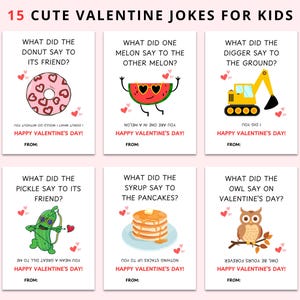 Funny Valentine's Day Cards for Kids | Joke Valentines (printable) - Etsy