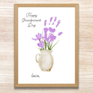 Grandparents Day Handprint Craft | Grandparents Day Craft ...