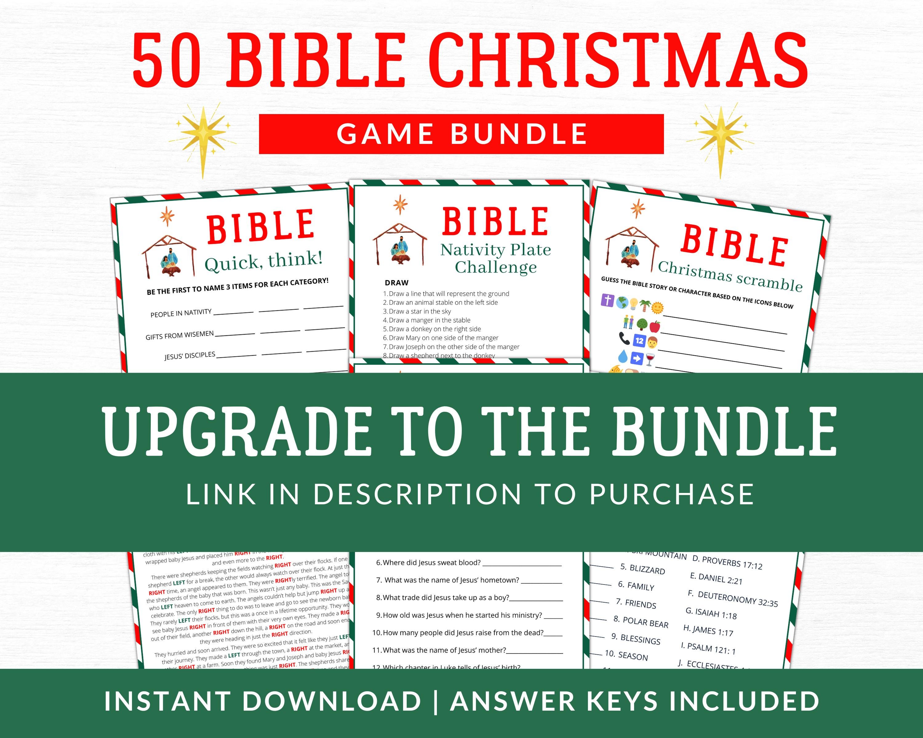 Christmas Quick Think | Church Christmas Party Games | Christmas Bible ...