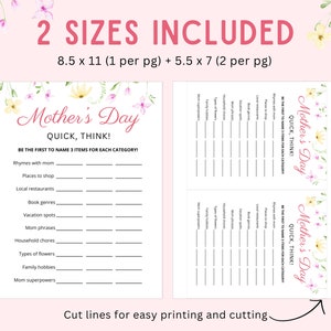 Mothers Day Games | Mothers Day Brunch Games | Mother's Day Activities ...