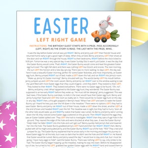 Left Right Easter Game | Easter Games | Right Left Game | Pass the ...