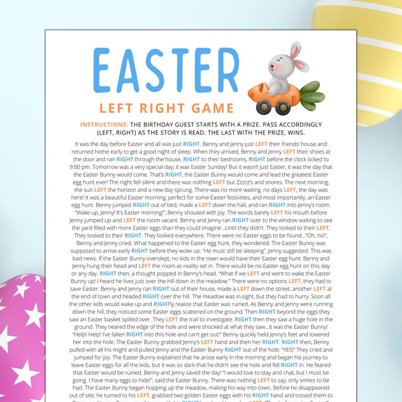 Easter Party Game - Etsy
