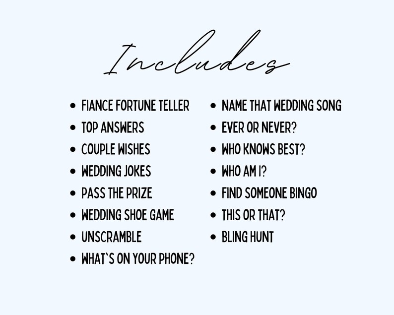 Engagement Party Games Bundle Engagement Party Games - Etsy