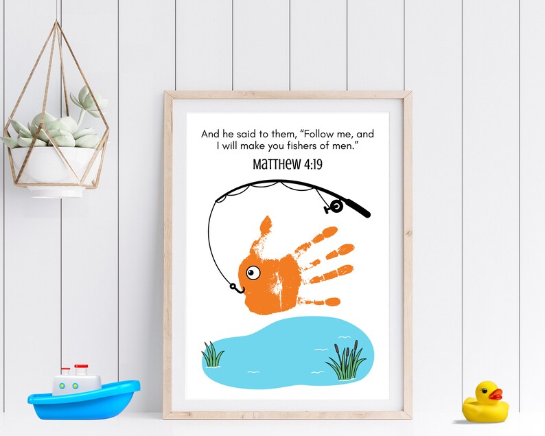 Children's Bible Craft Bible Handprint Craft Bible - Etsy