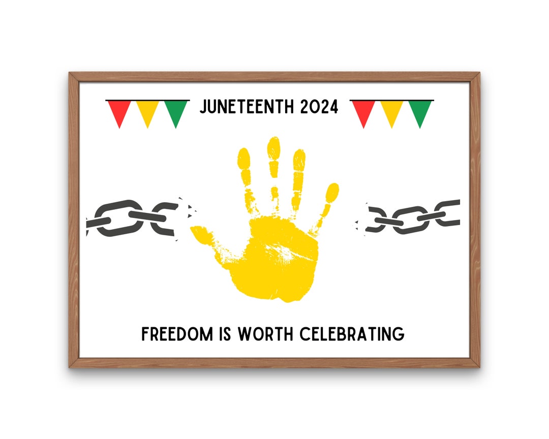 Juneteenth Handprint Craft | Juneteenth Craft | Juneteenth for Kids ...