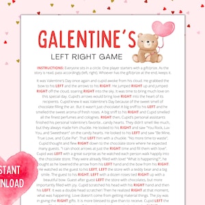 Valentine's Left Right Game | Valentine's Day Games | Left Right Game ...