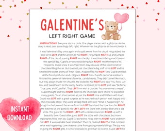 Valentine's Day Left Right Game Cupid's Wayward Arrows Printable Left ...