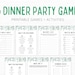 Dinner Party Games Printable Dinner Party Games Dinner Games Dinner ...