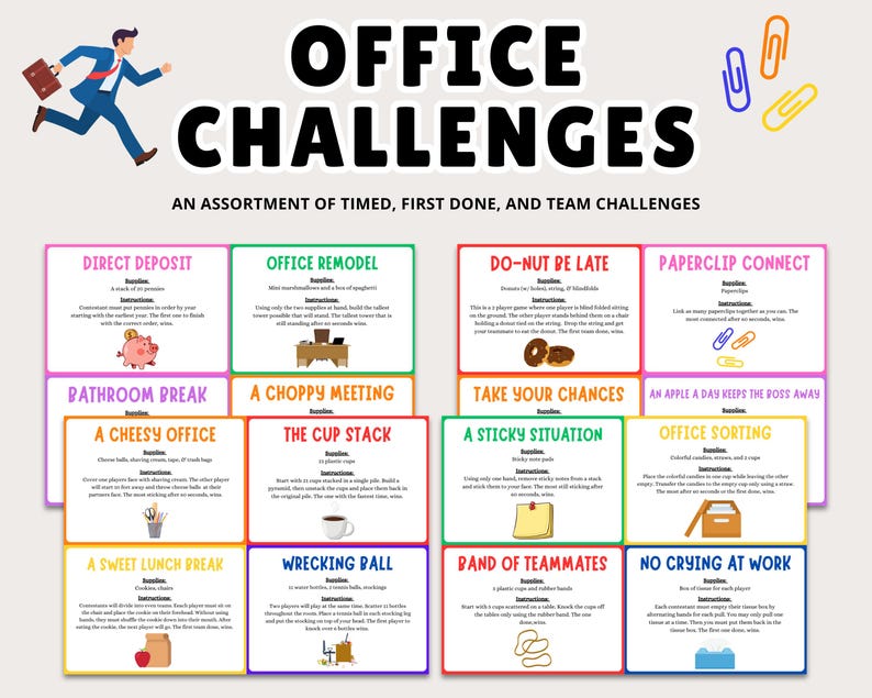 Office Party Games MEGA Bundle | Printable Work Icebreakers (digital ...