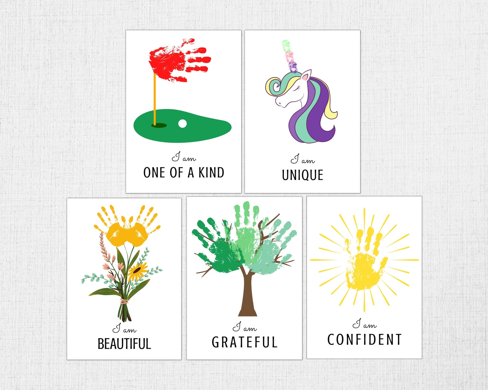 Affirmation Handprint Art | Kids Craft Activity (digital Download) - Etsy