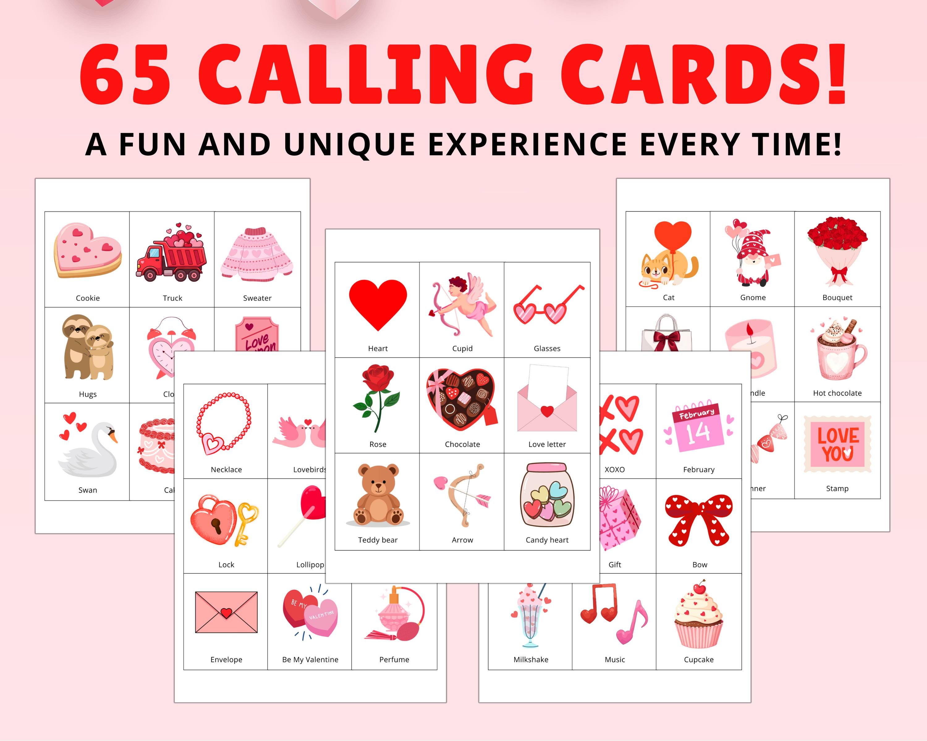 Bingo de San Valentín: Un divertido juego para la fiesta de San ...