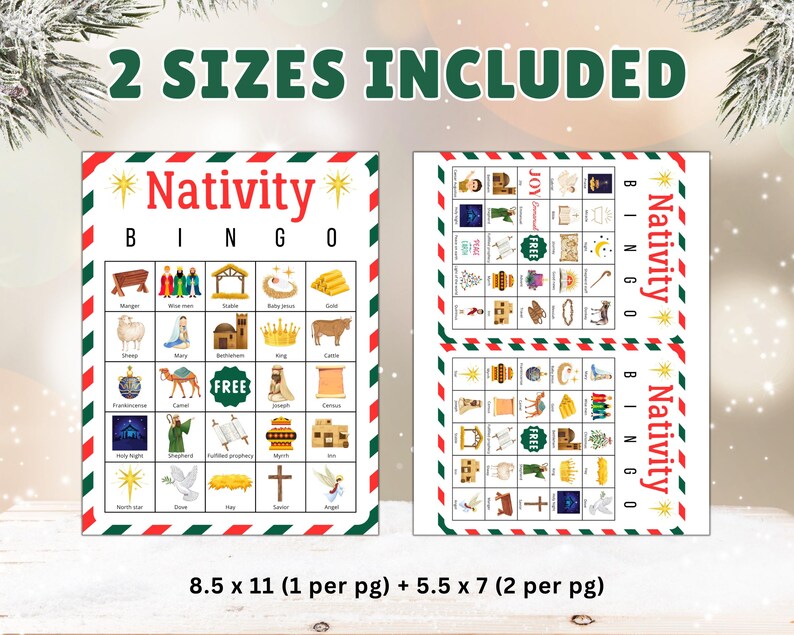 Nativity Bingo | Nativity Game | Christian Christmas Game | Christmas ...