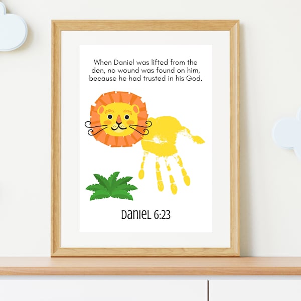 Daniel and the Lion - Etsy