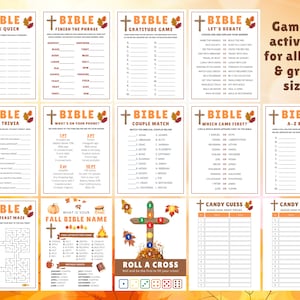 Fall Bible Game Bundle: 20 Printable Christian Games (digital Download ...