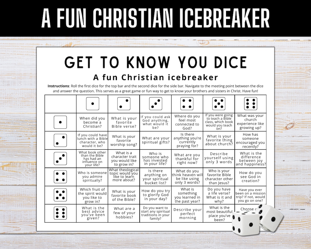 Christian Icebreaker | Get to Know You Game | Bible Games | Women's ...