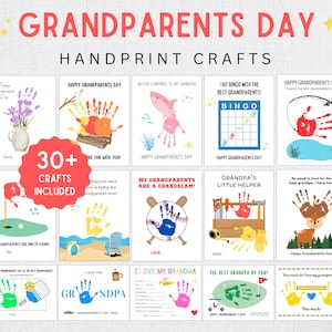 Grandparents Day Handprint Craft - Etsy