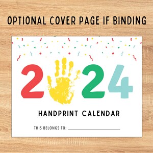 Yearly Handprint Book | Handprint Memory Book | Handprint Art ...