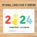 2024 Handprint Art Calendar | Kids Keepsake Craft (digital Download) - Etsy
