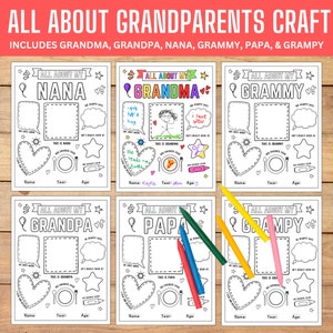 All About My Grandparents | Grandparents Day Craft | All About Grandma ...