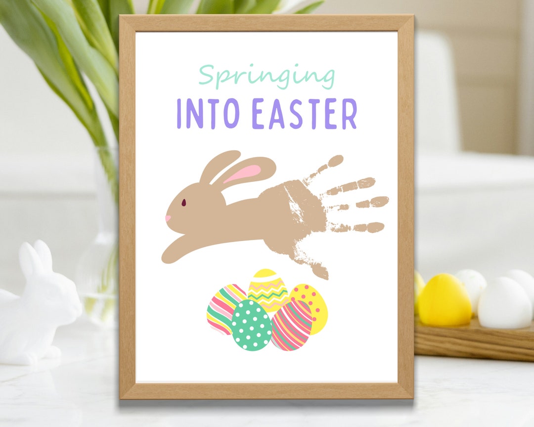 Easter Handprint Craft | Easter Handprint Art | Easter Craft School ...