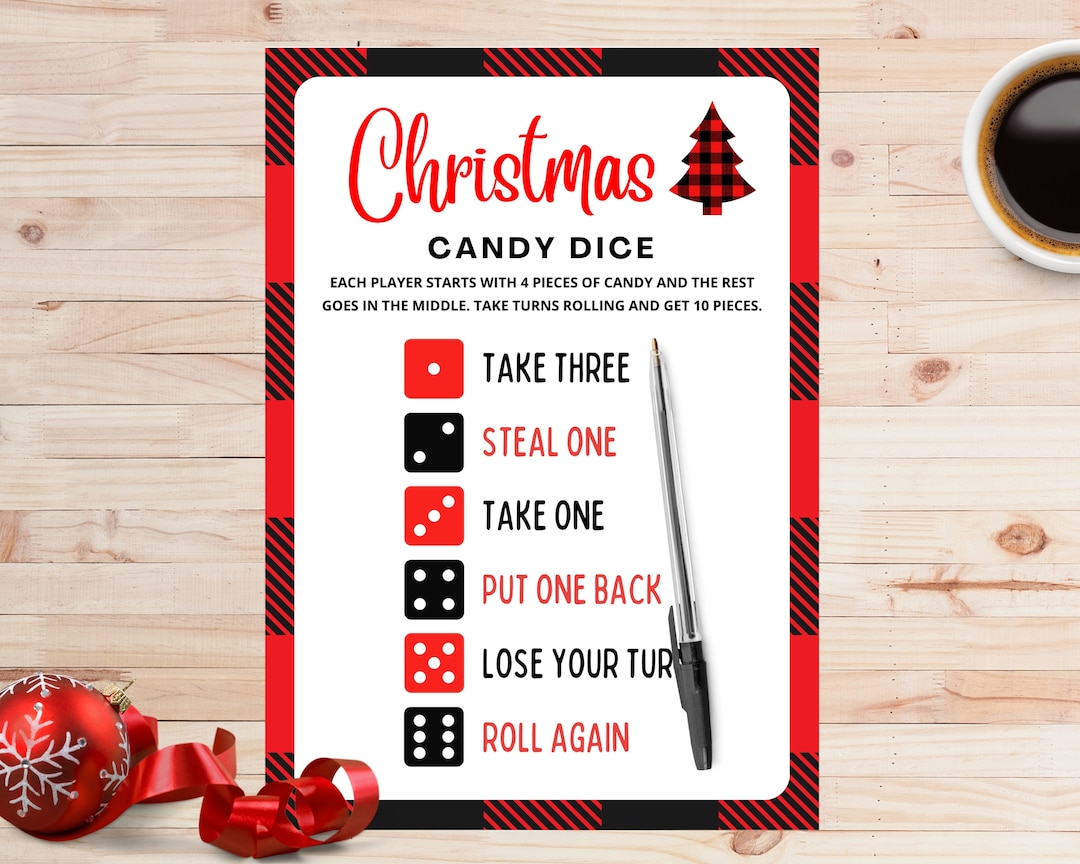 Christmas Candy Dice | Christmas Party Games | Candy Dice Game ...