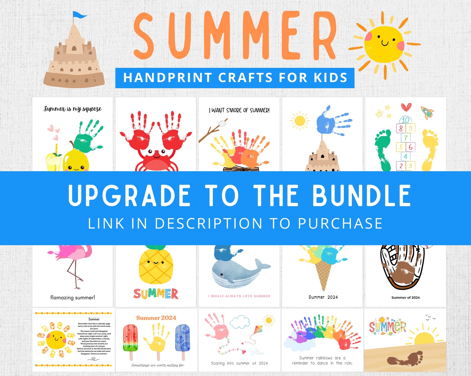 Summer Handprint Craft | Summer Craft for Kids | Summer Craft | Kite ...