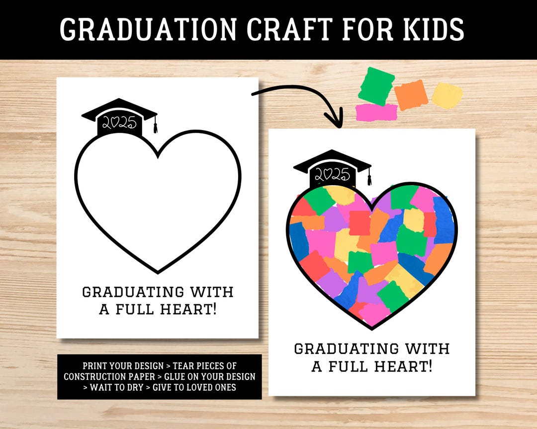 2025 Graduation Paper Craft Keepsake for Kids (digital Download) - Etsy