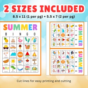Summer Bingo | Printable Summer Bingo | Summer Activities for Kids ...