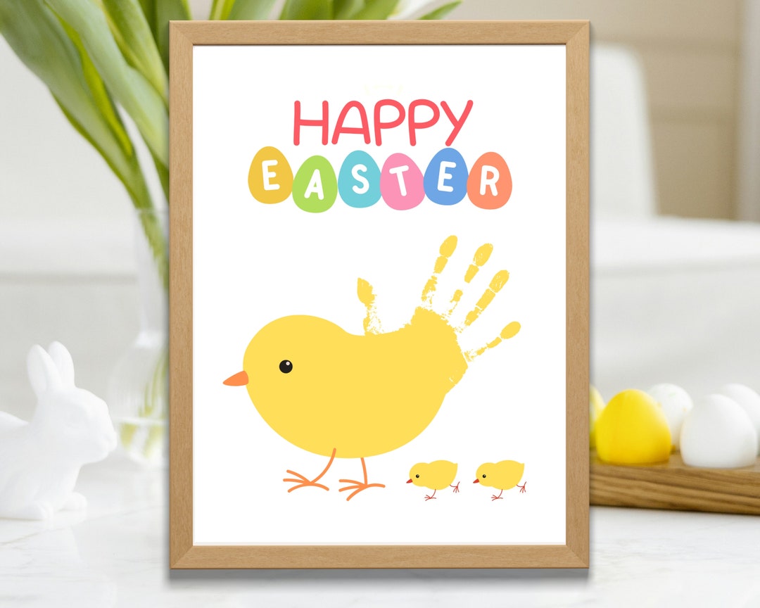 Easter Handprint Craft | Easter Handprint Art | Easter Craft School ...