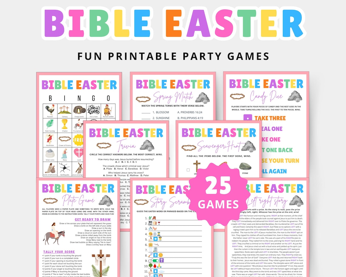 Easter Bible Games | Christian Easter Games | Easter for Church ...