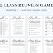 Class Reunion Game Bundle | 15 Printable Games (instant Download) - Etsy