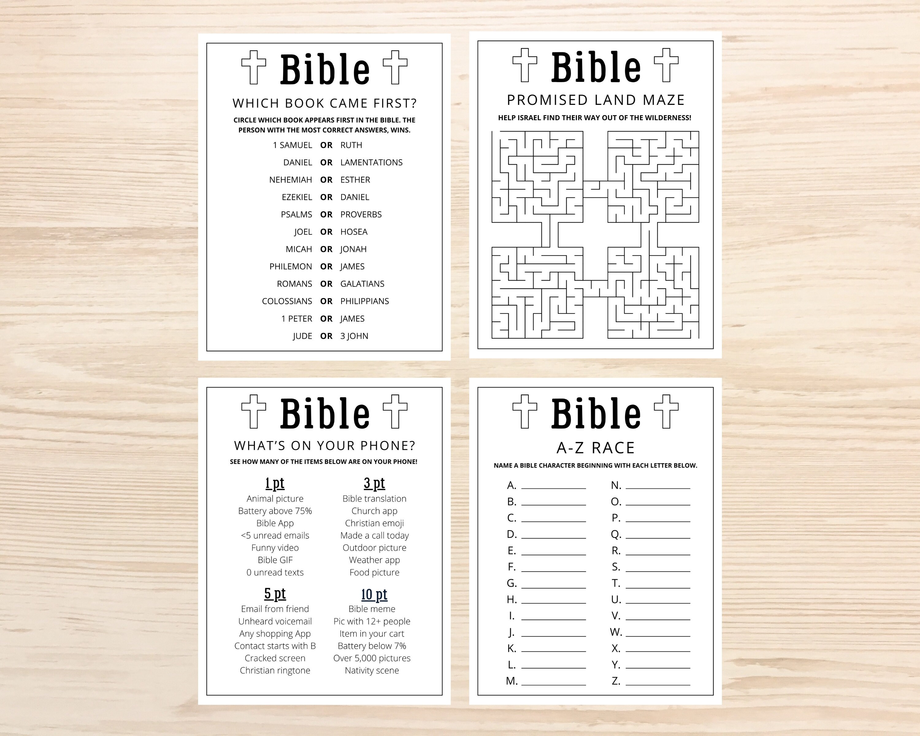 Mega Bible Games Bundle | Printable Christian Games (PDF) - Etsy