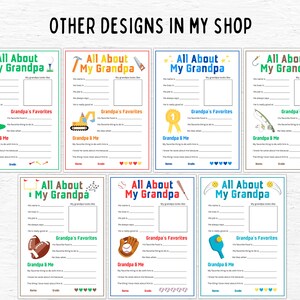 All About My Papa | Grandparents Day Activity | Grandparents Day Gift ...