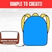 Backpack Craft: First Day of School Activity (PDF Pattern) - Etsy
