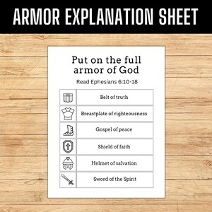 Armor of God Craft | Armor of God Bible Lesson | Bible Crafts | Sunday ...