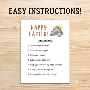 Easter Story Mini Book | Easter Bible Craft | Resurrection Craft ...